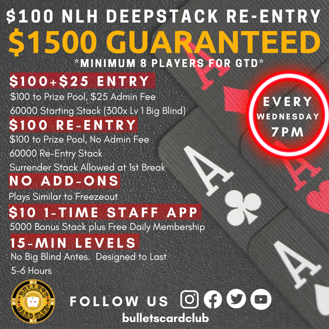 Tournaments | Bullets Card Club